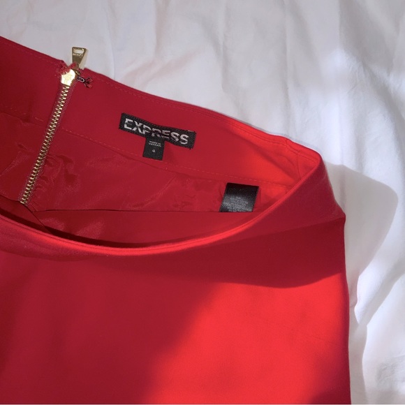 Express | Skirts | Express Red Mini Skirt | Poshmark